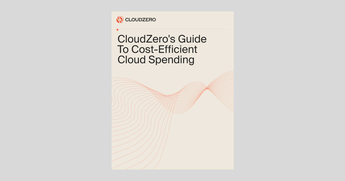 The Ultimate Guide To Cost-Efficient Cloud Spending | CloudZero