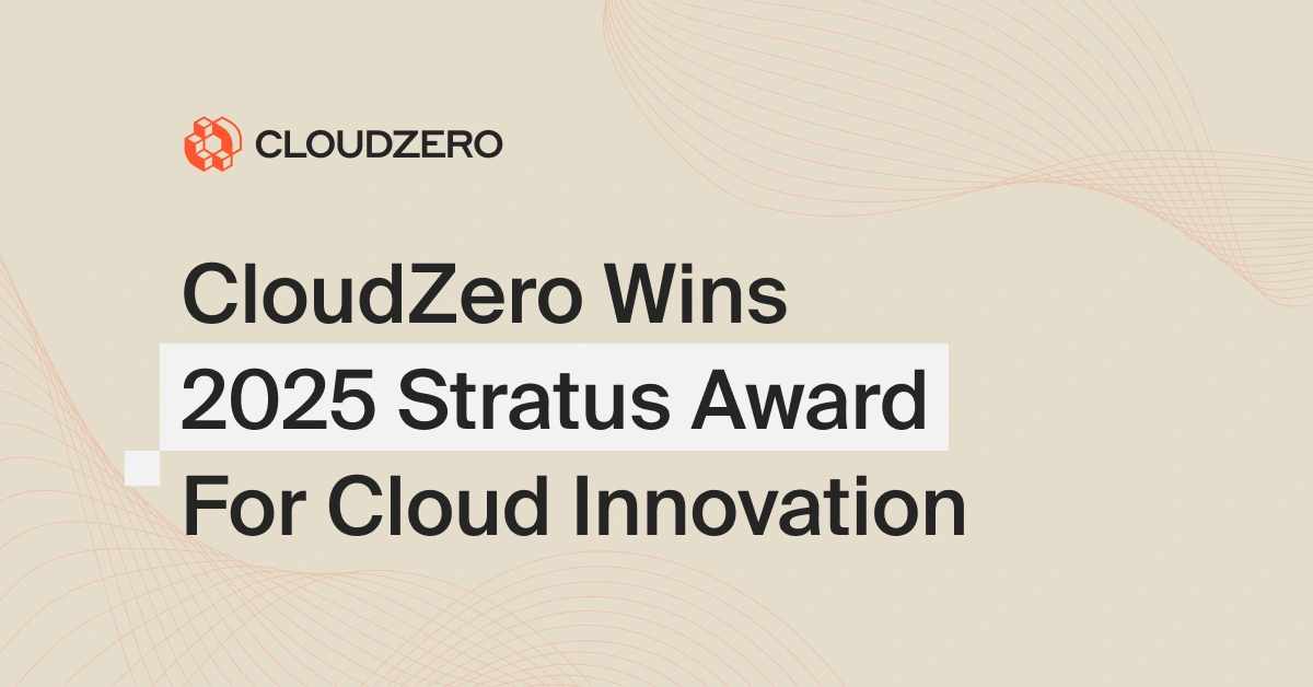 CloudZero Wins 2025 Stratus Award For Cloud Innovation